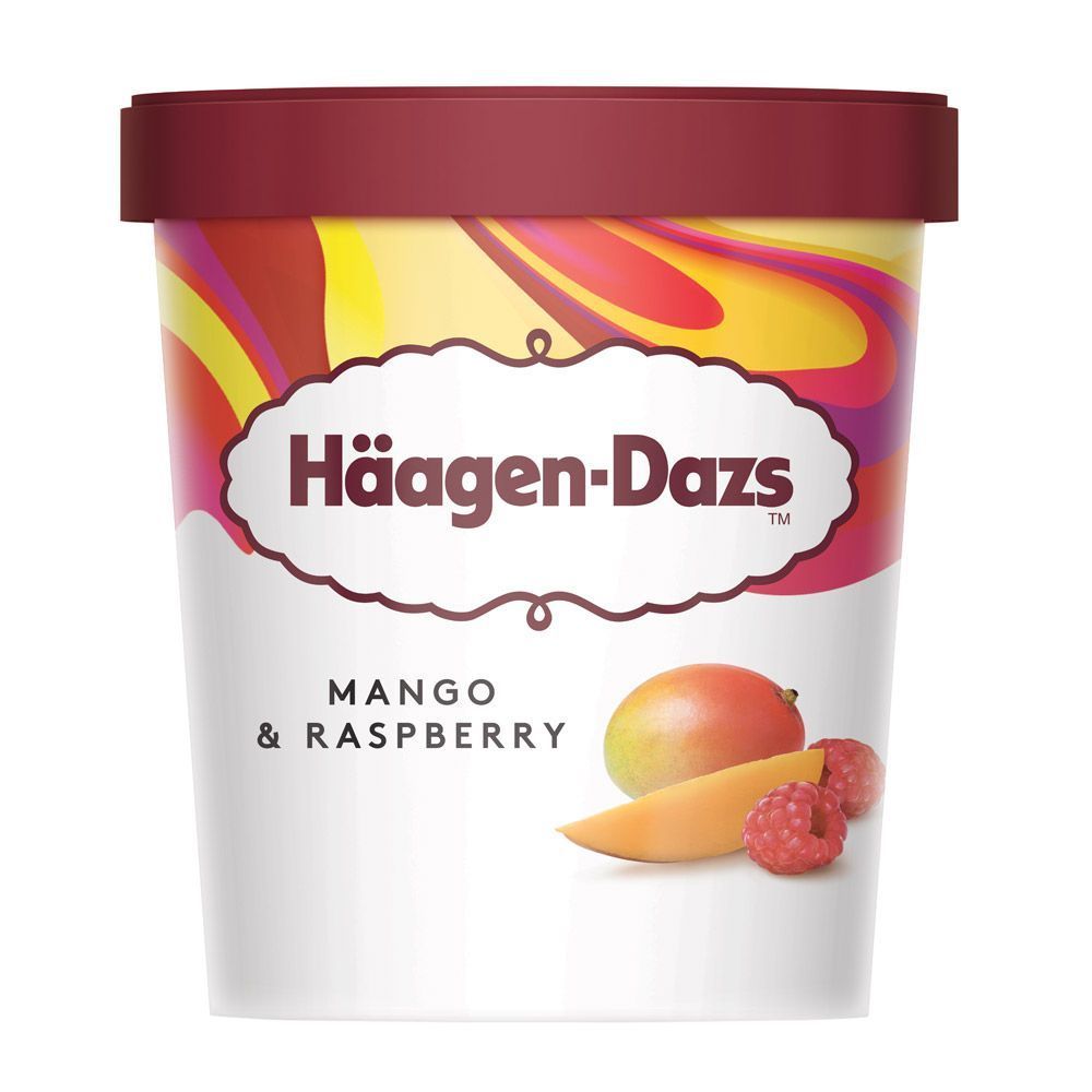 Buy Haagen Dazs Ice Cream, Mango & Raspberry, 473 ml Online at Best ...