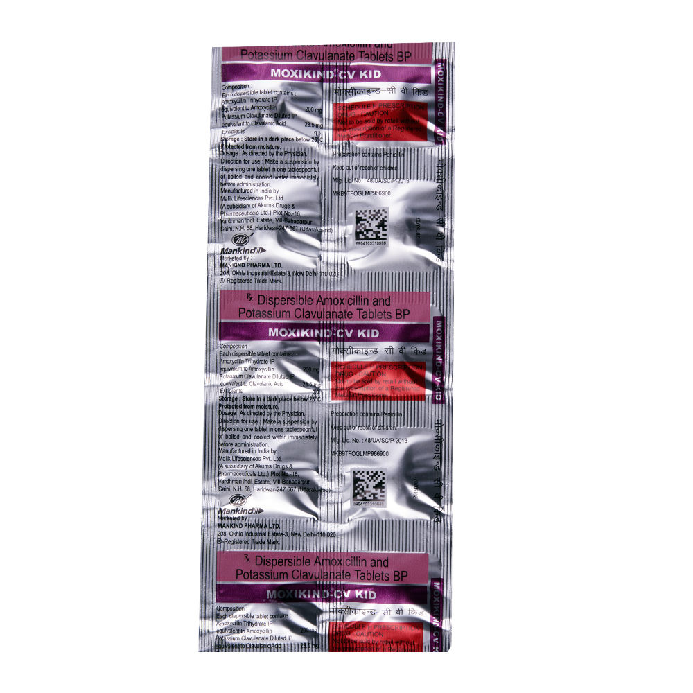 Buy Moxikind-CV Kid 10 Tablets Online at Best Prices | Wellness Forever