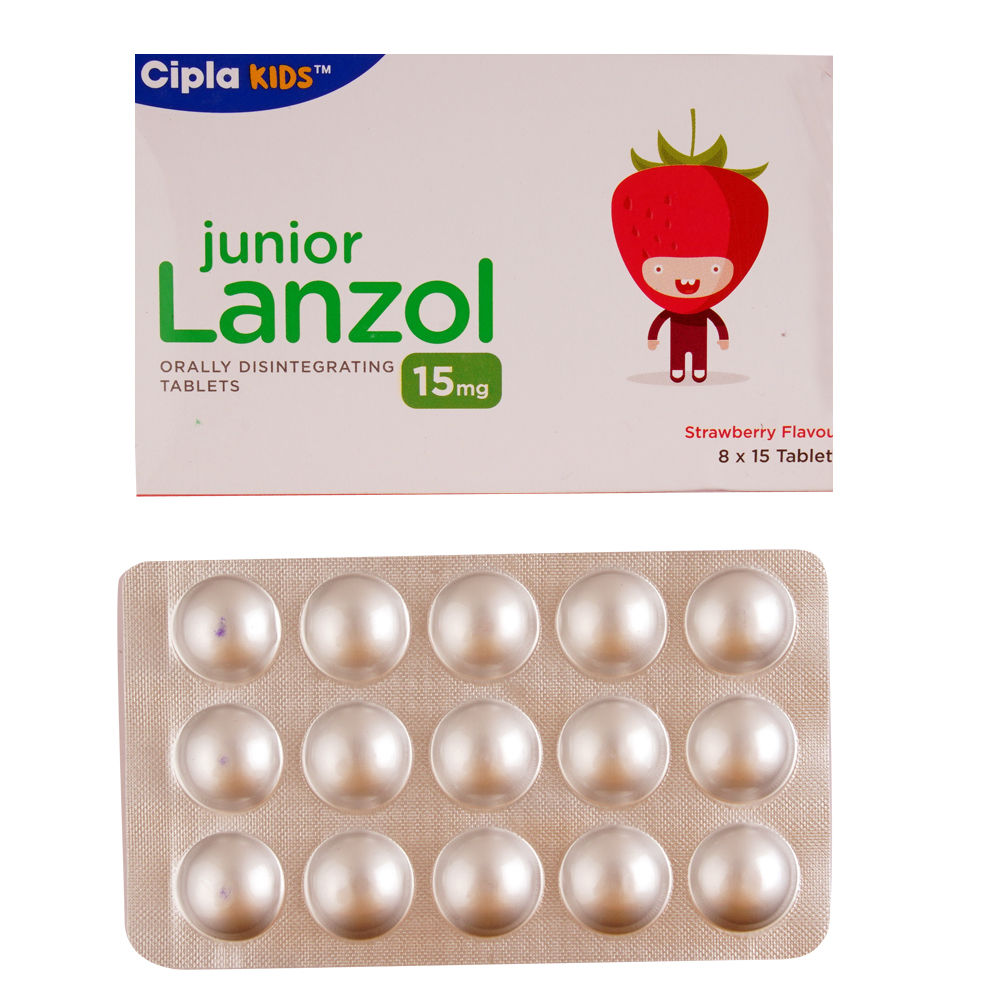 Buy Lanzol Junior 15mg 15 Tablets Online at Best Prices | Wellness Forever