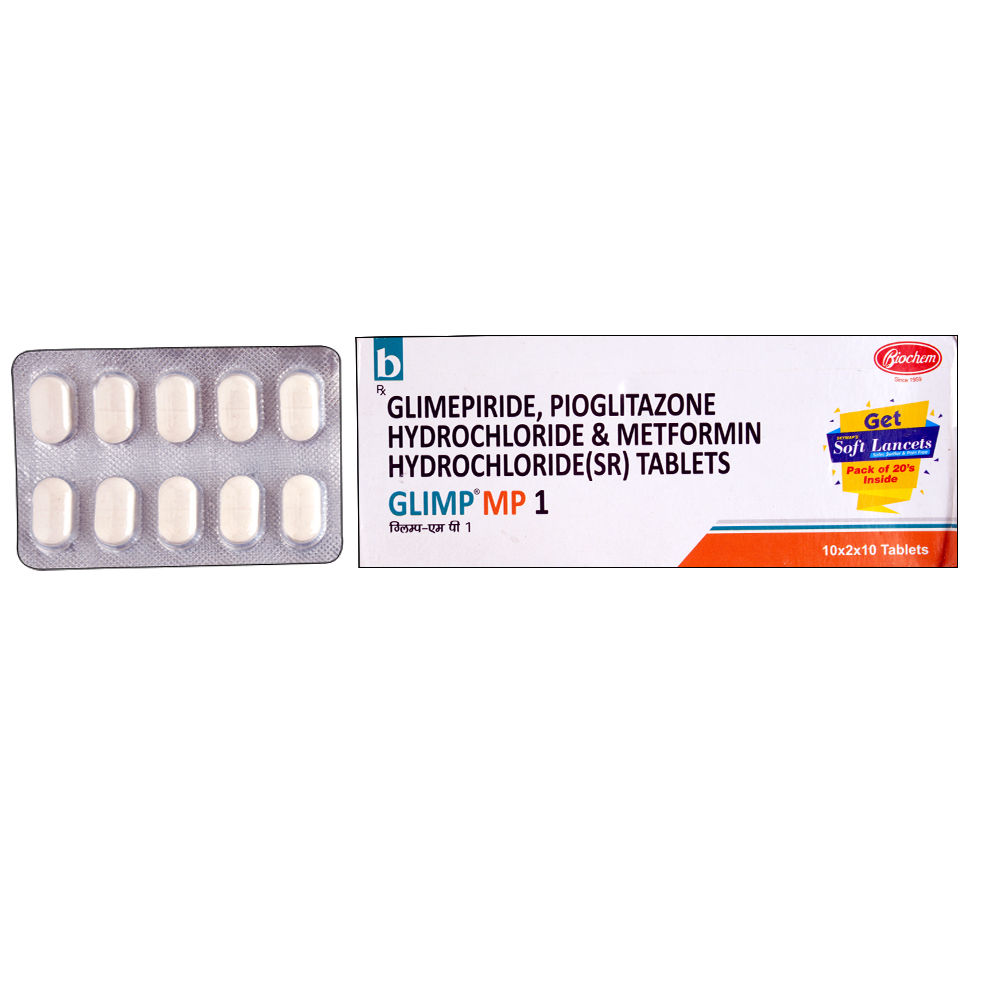 Buy Glimp-MP 1mg 10 Tablets Online at Best Prices | Wellness Forever
