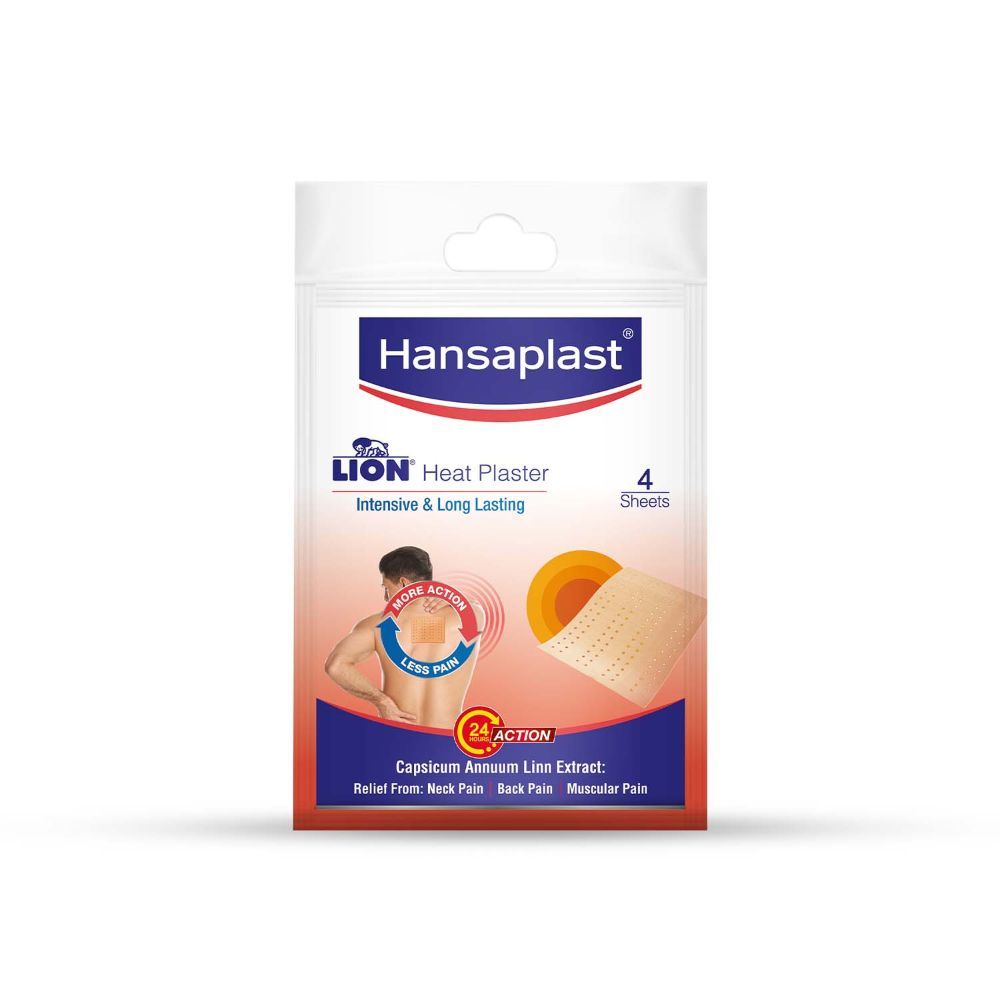 Buy Hansaplast Lion Capsulessicum Heat Plaster, 4 Pieces Online at Best ...