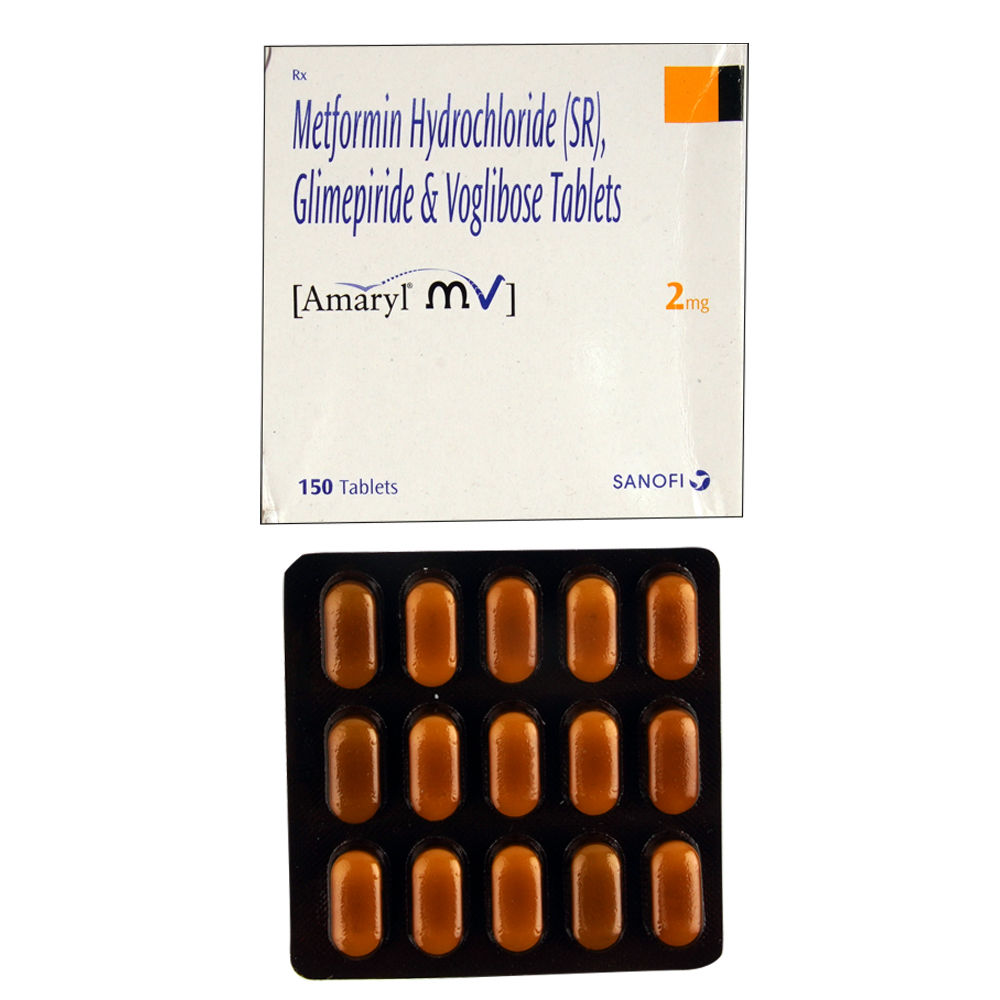 Buy Amaryl-MV 2mg 15 Tablets Online at Best Prices | Wellness Forever