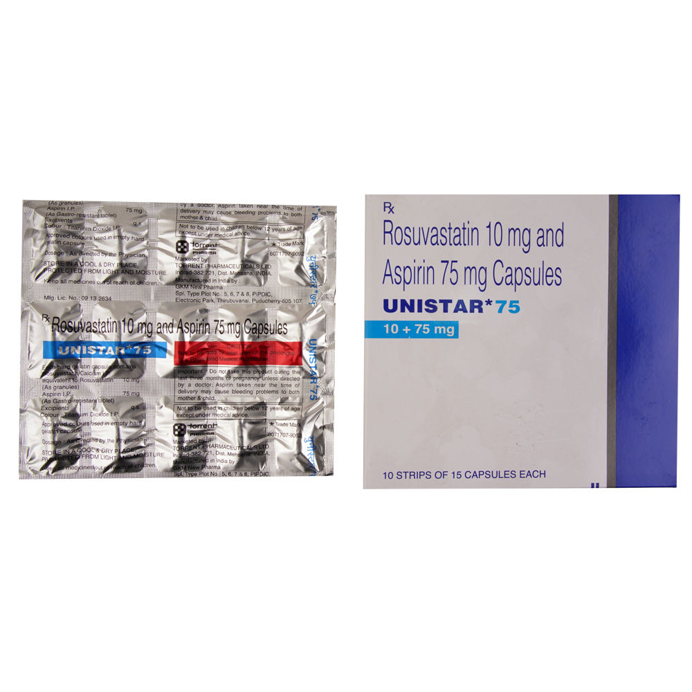 Buy Unistar 75mg 15 Capsules Online at Best Prices | Wellness Forever