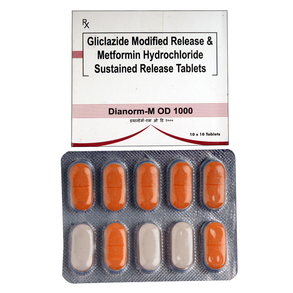 Buy Dianorm-M OD 1000mg 10 Tablets Online at Best Prices | Wellness Forever