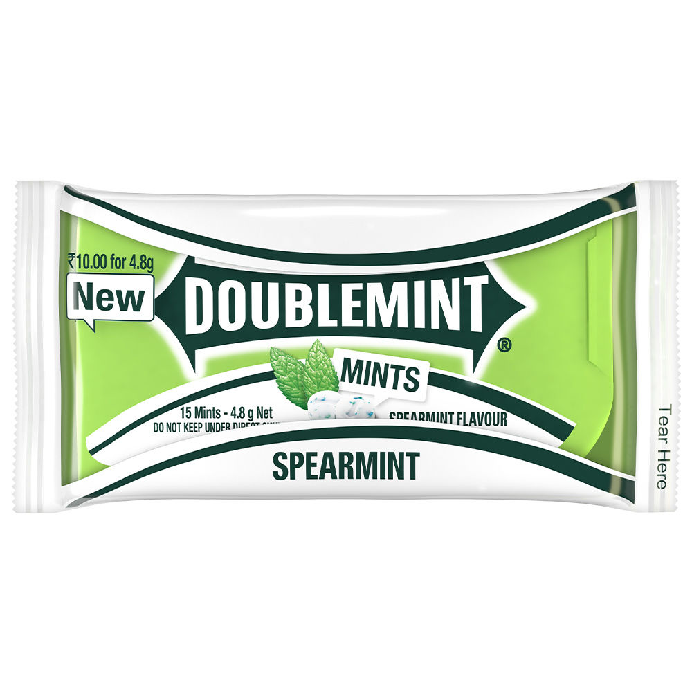 Buy Wrigley's Doublemint Chewy Mints, Spearmint, 4.8 g Online at Best ...