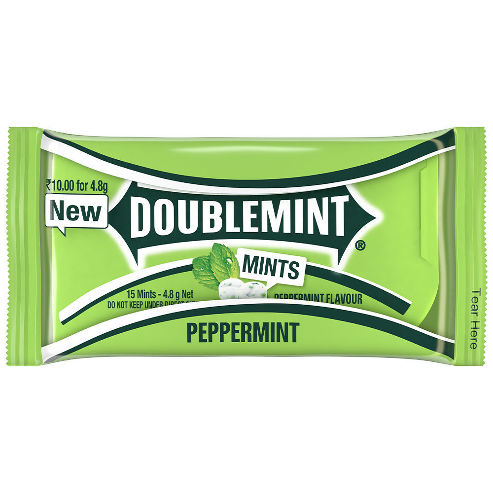 Buy Wrigley's Doublemint Chewy Mints, Peppermint, 4.8 g Online at Best ...