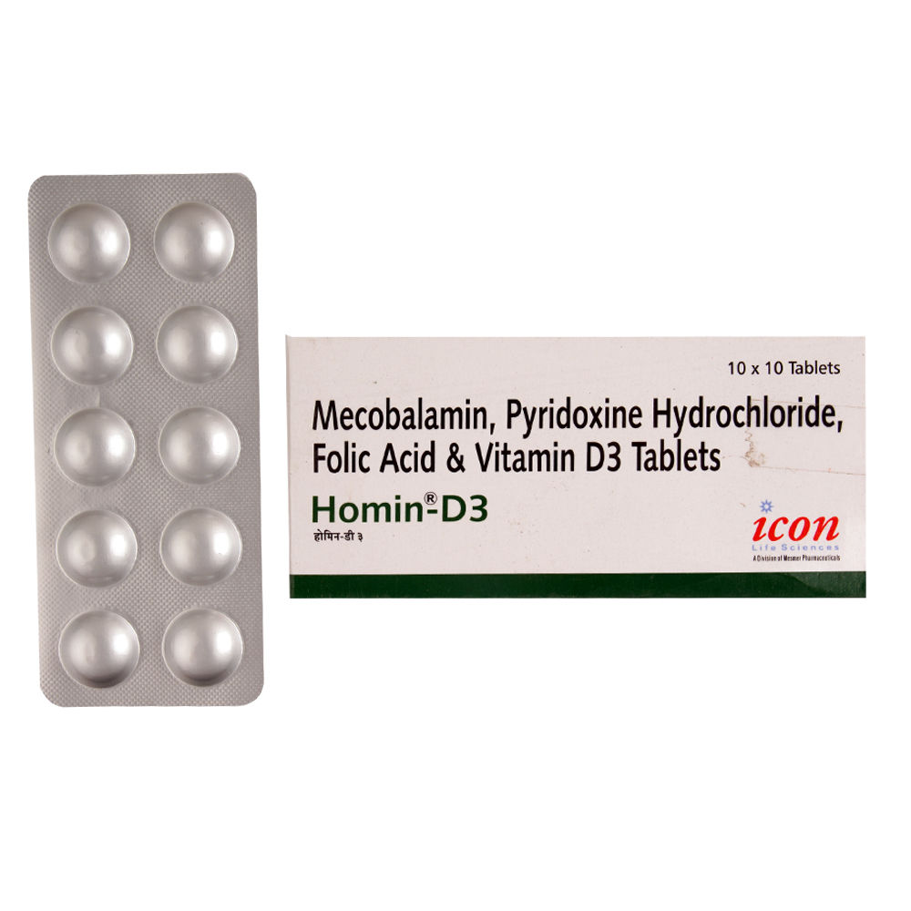 Buy Homin-D3 10 Tablets Online at Best Prices | Wellness Forever