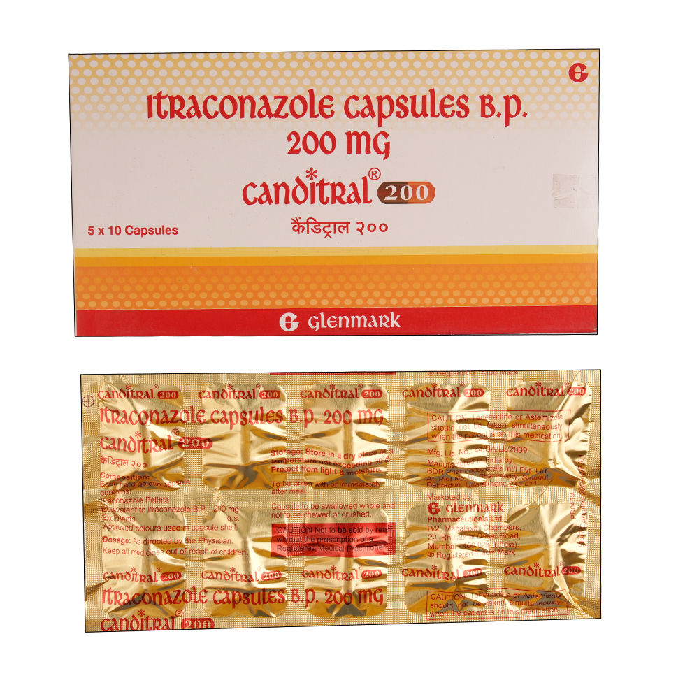 Buy Canditral 200mg 10 Capsules Online at Best Prices | Wellness Forever