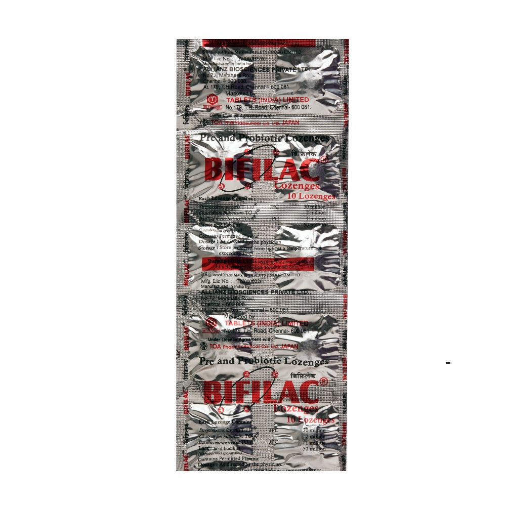 Buy Bifilac Lozenges 10 Tablets Online at Best Prices | Wellness Forever