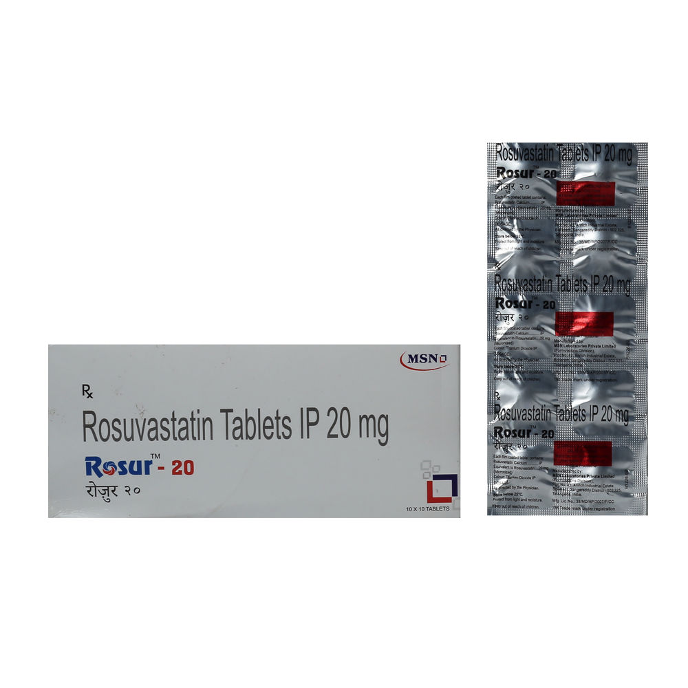 Buy Rosur 20mg 10 Tablets Online at Best Prices | Wellness Forever