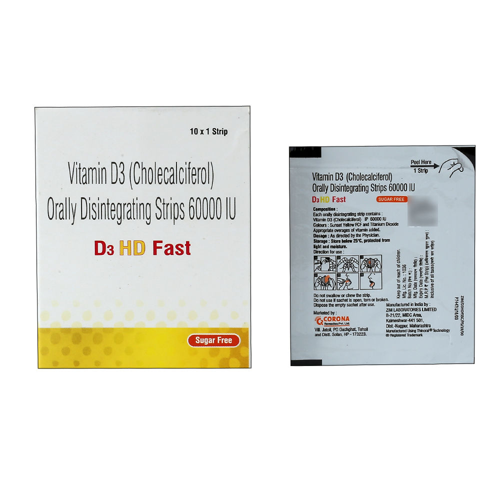 Buy D3-HD-Fast Sugar Free Sachet 1 Strip Online at Best Prices ...