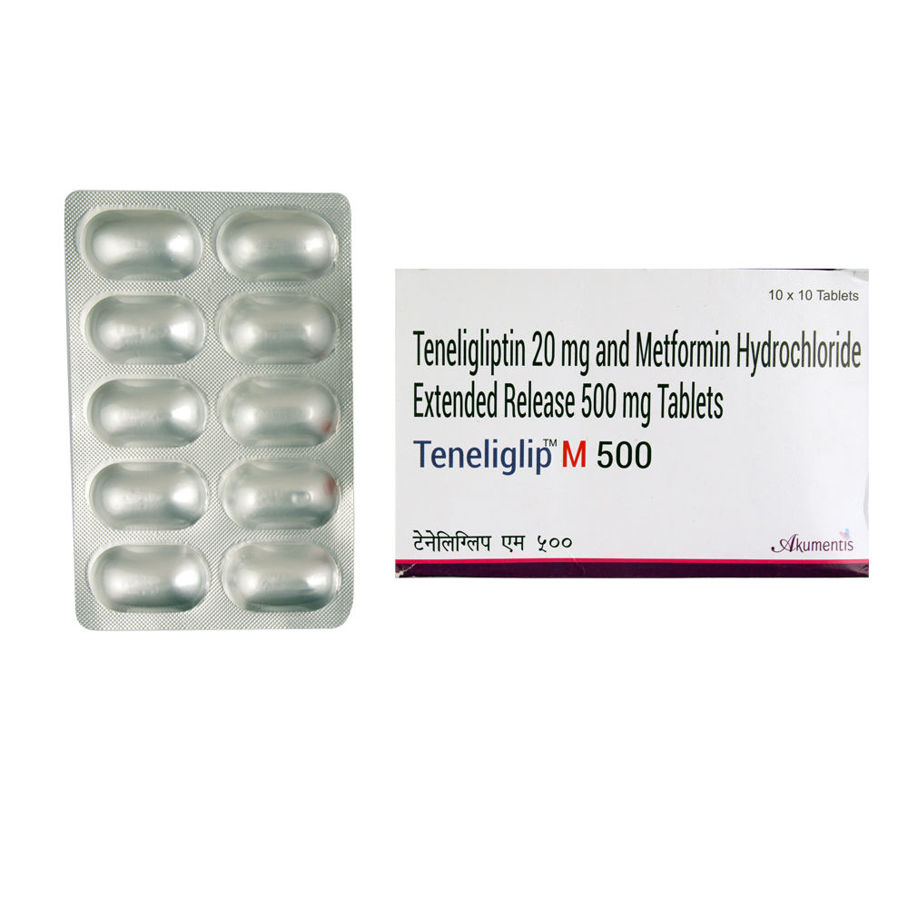 Buy Teneliglip-M 500mg 10 Tablets Online at Best Prices | Wellness Forever