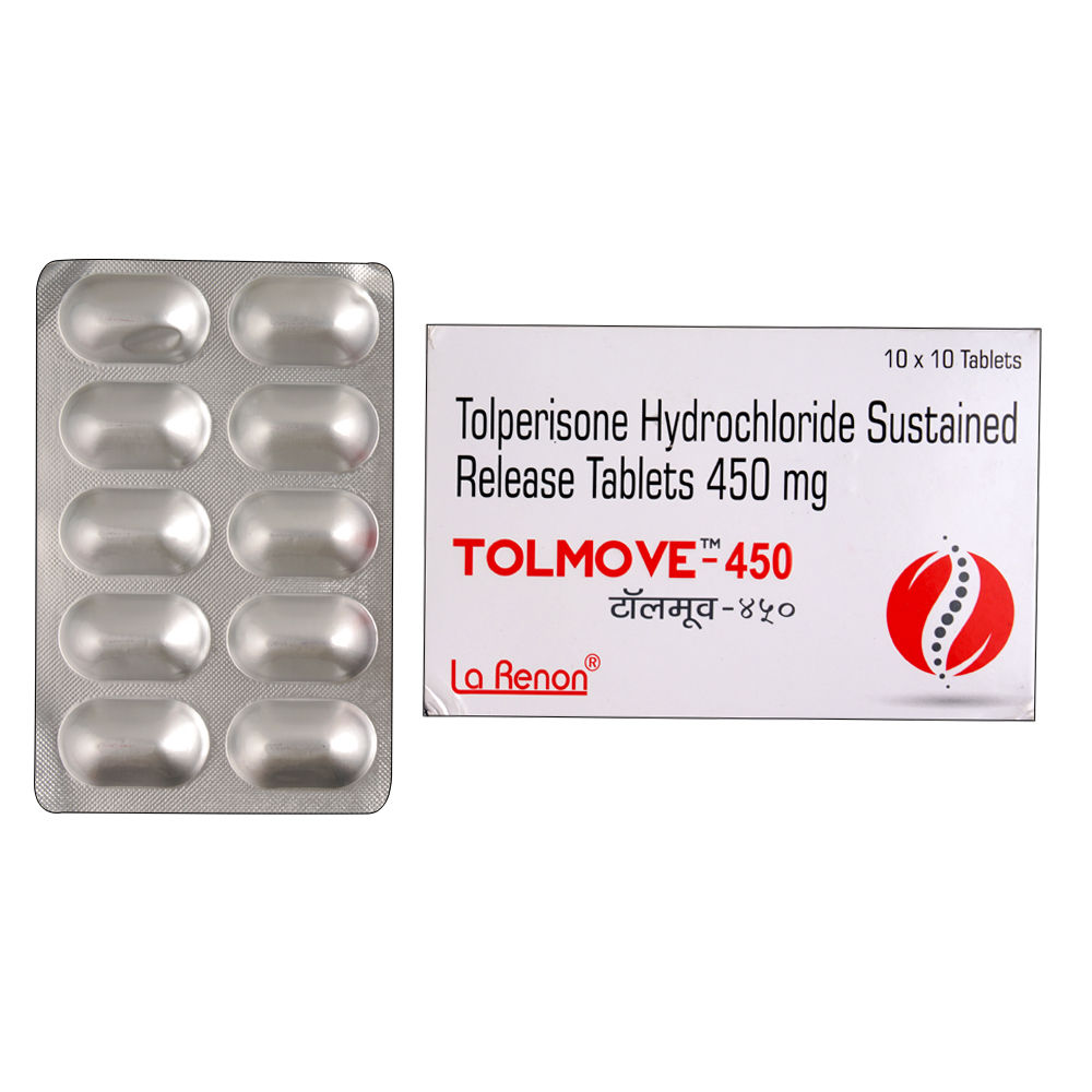 Buy Tolmove 450mg 10 Tablets Online at Best Prices | Wellness Forever