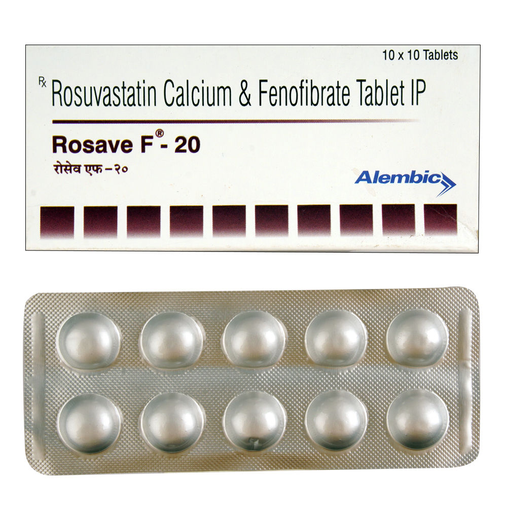 Buy Rosave-F 20mg 10 Tablets Online at Best Prices | Wellness Forever