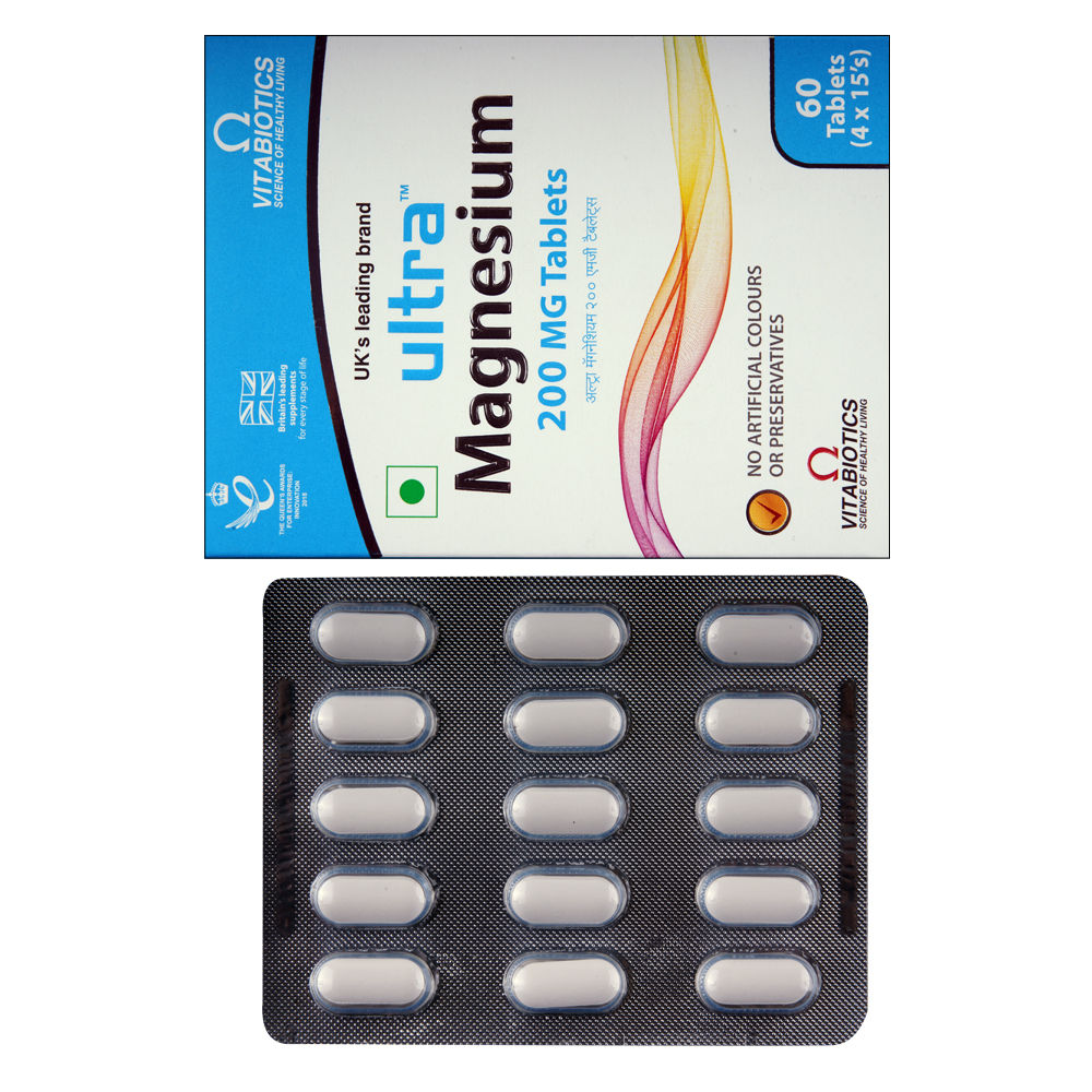 Buy Ultra Magnesium 200mg 15 Tablets Online at Best Prices | Wellness ...