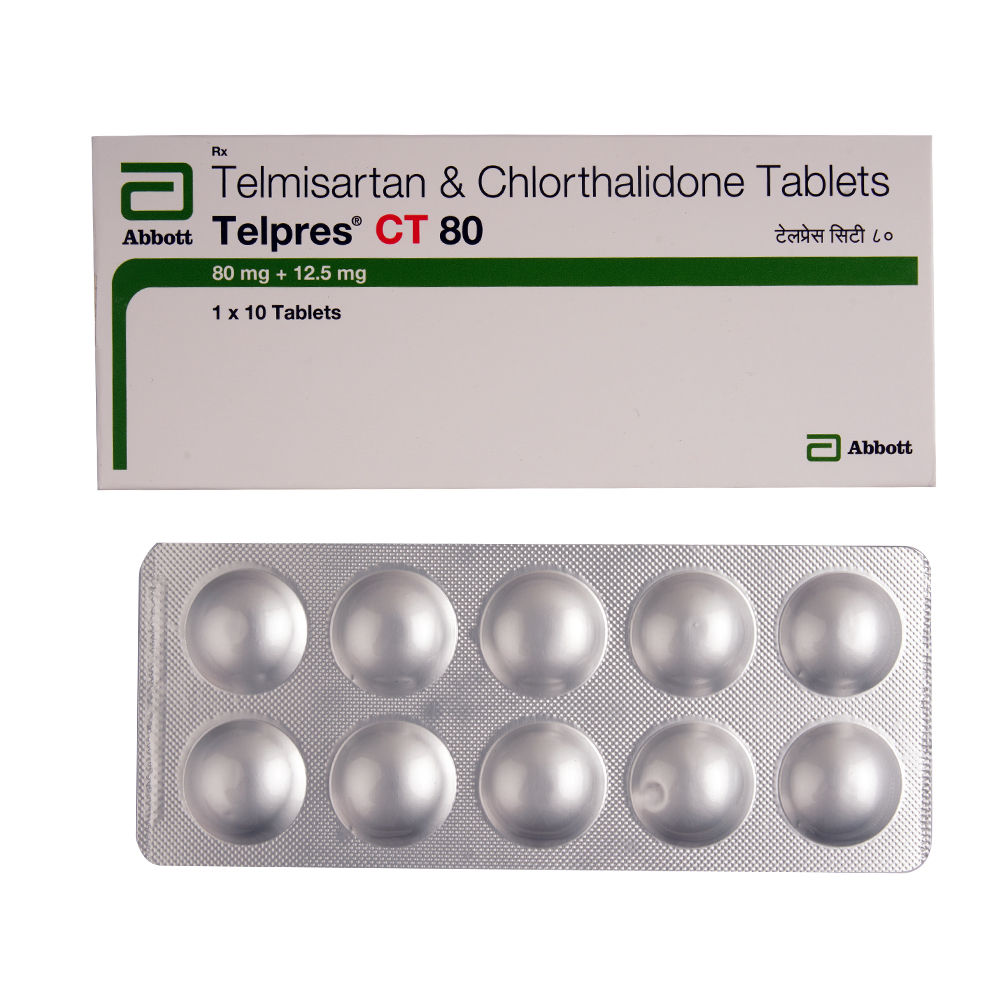 Buy Telpres-CT 80/12.5mg 10 Tablets Online at Best Prices | Wellness ...