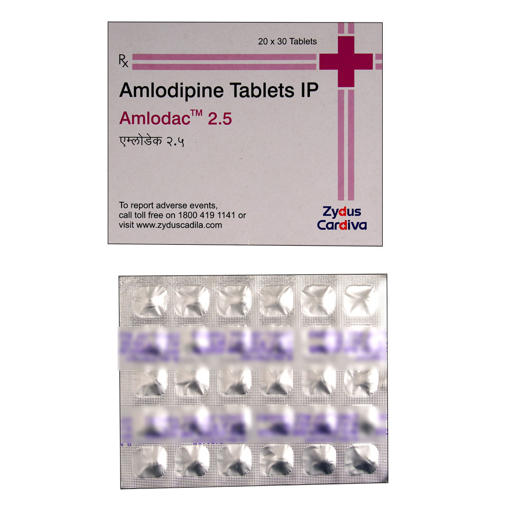 Buy Amlodac 2.5mg 30 Tablets Online at Best Prices | Wellness Forever