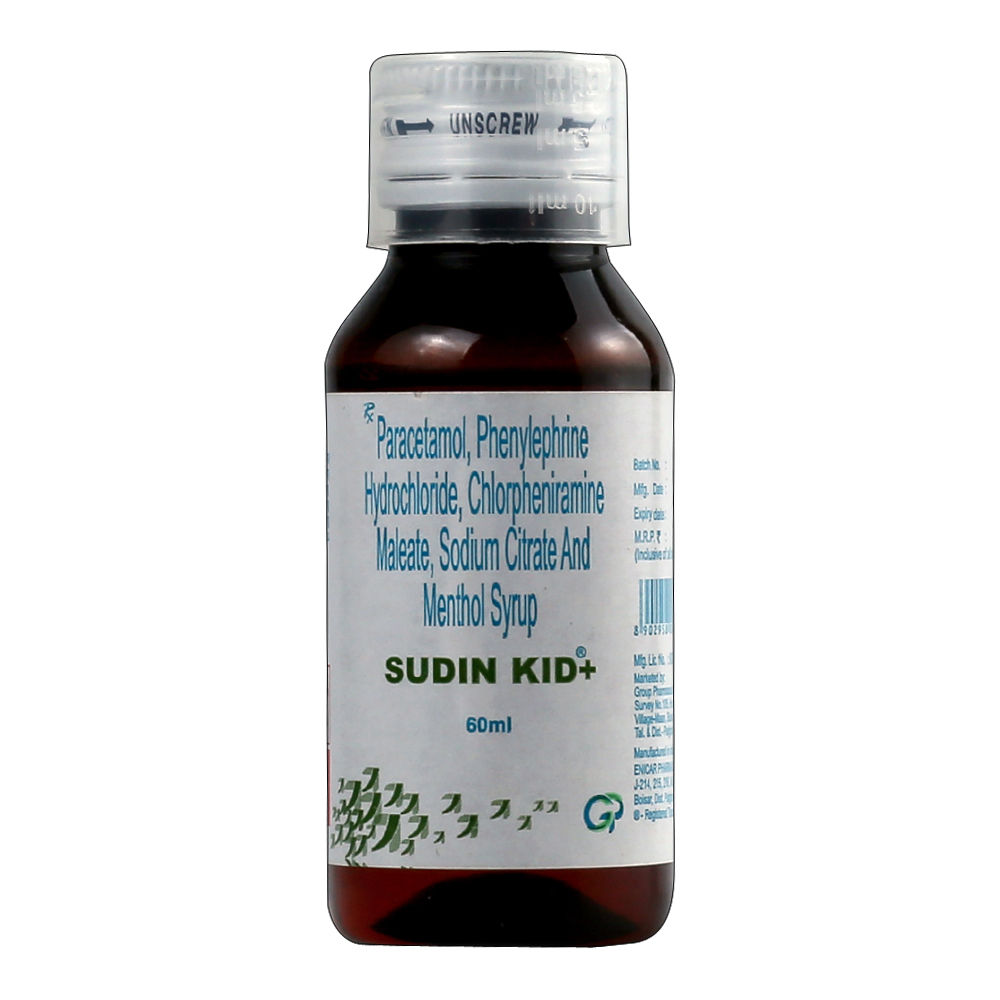 Buy Sudin Kid Plus Syrup 60 ml Online at Best Prices | Wellness Forever