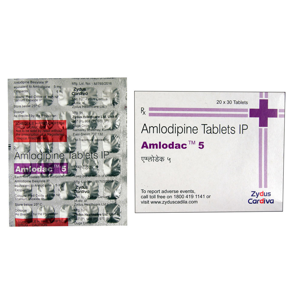 Buy Amlodac 5mg 30 Tablets Online at Best Prices | Wellness Forever