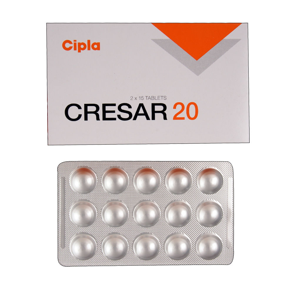Buy Cresar 20mg 15 Tablets Online at Best Prices | Wellness Forever