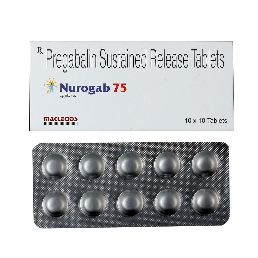 Buy Nurogab 75mg 10 Tablets Online at Best Prices | Wellness Forever