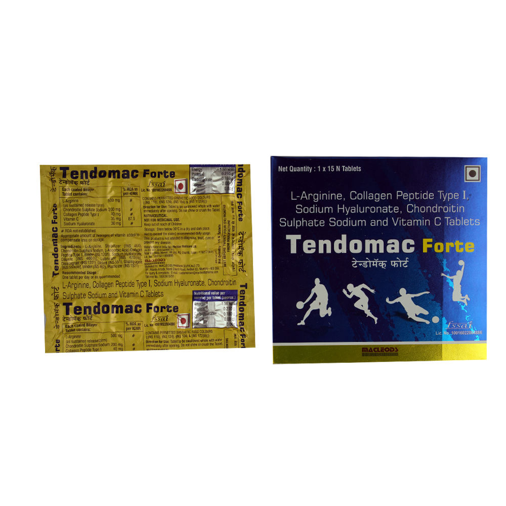 Buy Tendomac-Forte 15 Tablets Online at Best Prices | Wellness Forever