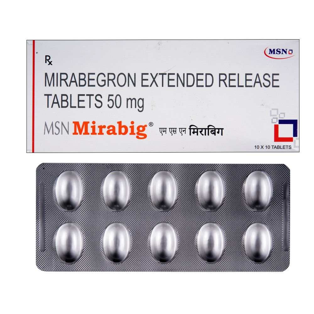 Buy Mirabig 50mg 10 Tablets Online at Best Prices | Wellness Forever