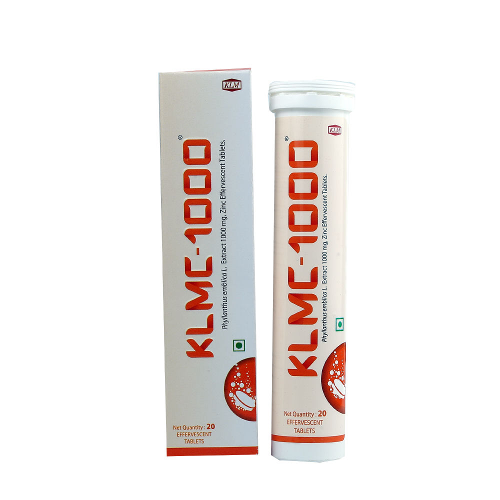 Buy Klmc 1000mg Effervescent 20 Tablets Online at Best Prices ...