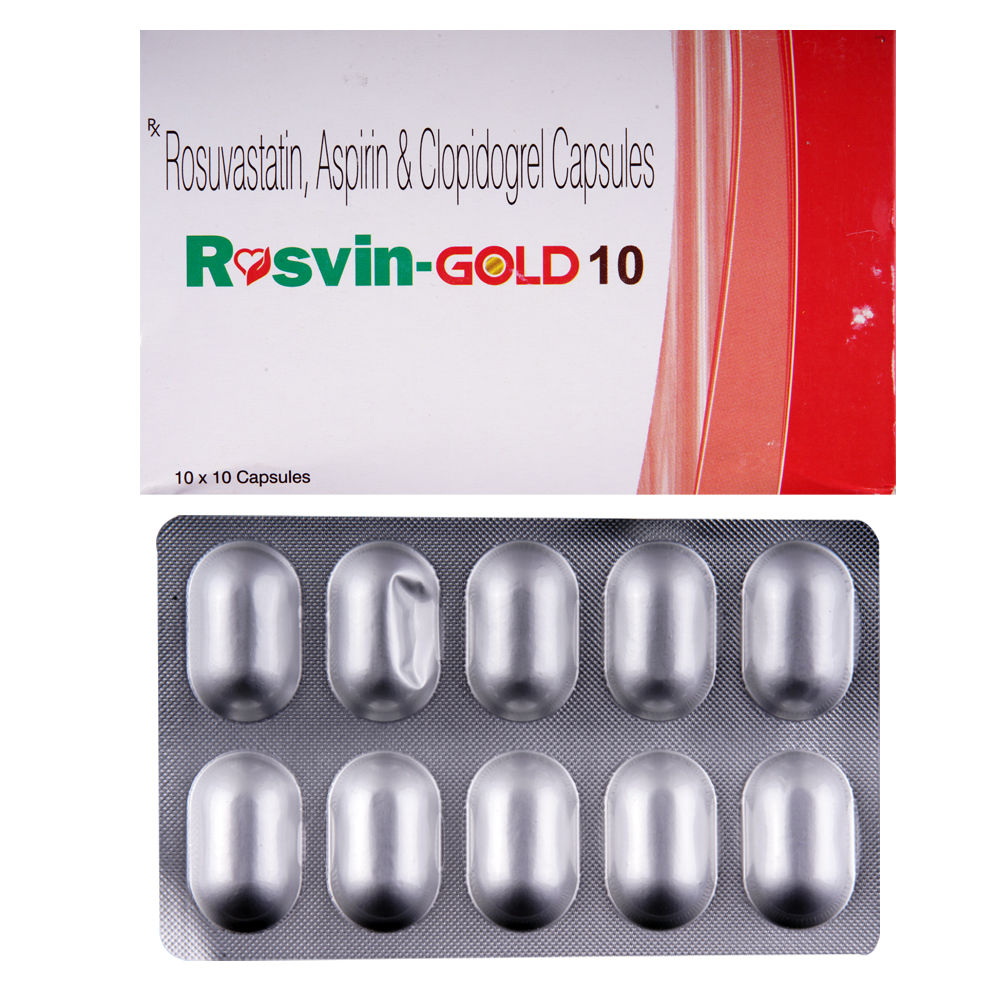 Buy Rosvin-Gold 10mg 10 Capsules Online at Best Prices | Wellness Forever