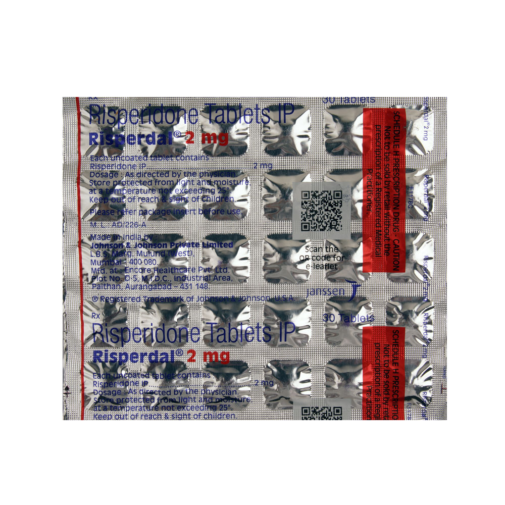 Buy Risperdal 2mg 30 Tablets Online at Best Prices | Wellness Forever