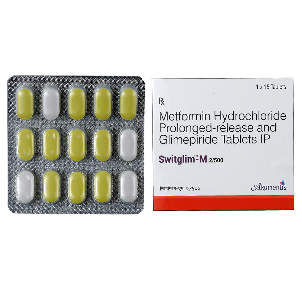 Buy Switglim-M 2/500mg 15 Tablets Online at Best Prices | Wellness Forever