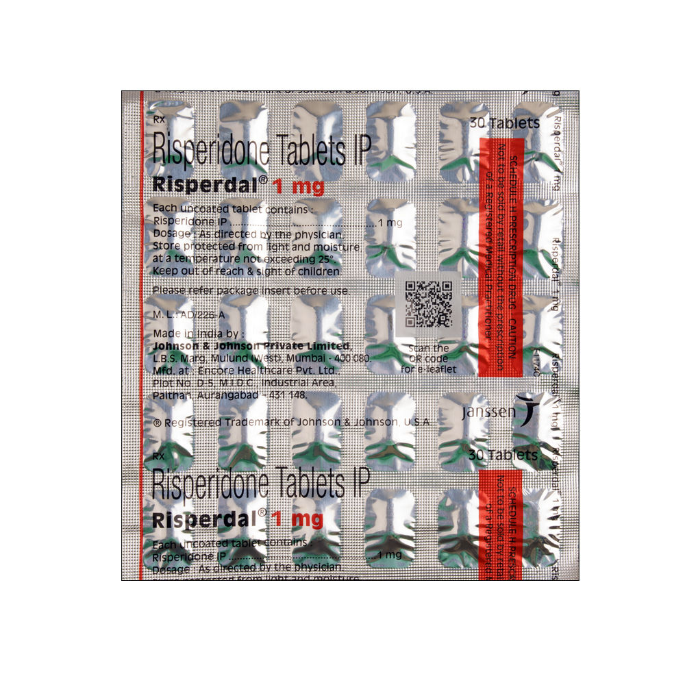 Buy Risperdal 1mg 30 Tablets Online at Best Prices | Wellness Forever