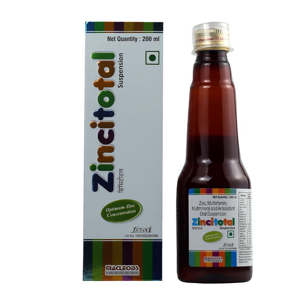Buy Zincitotal Suspension 200 ml Online at Best Prices | Wellness Forever