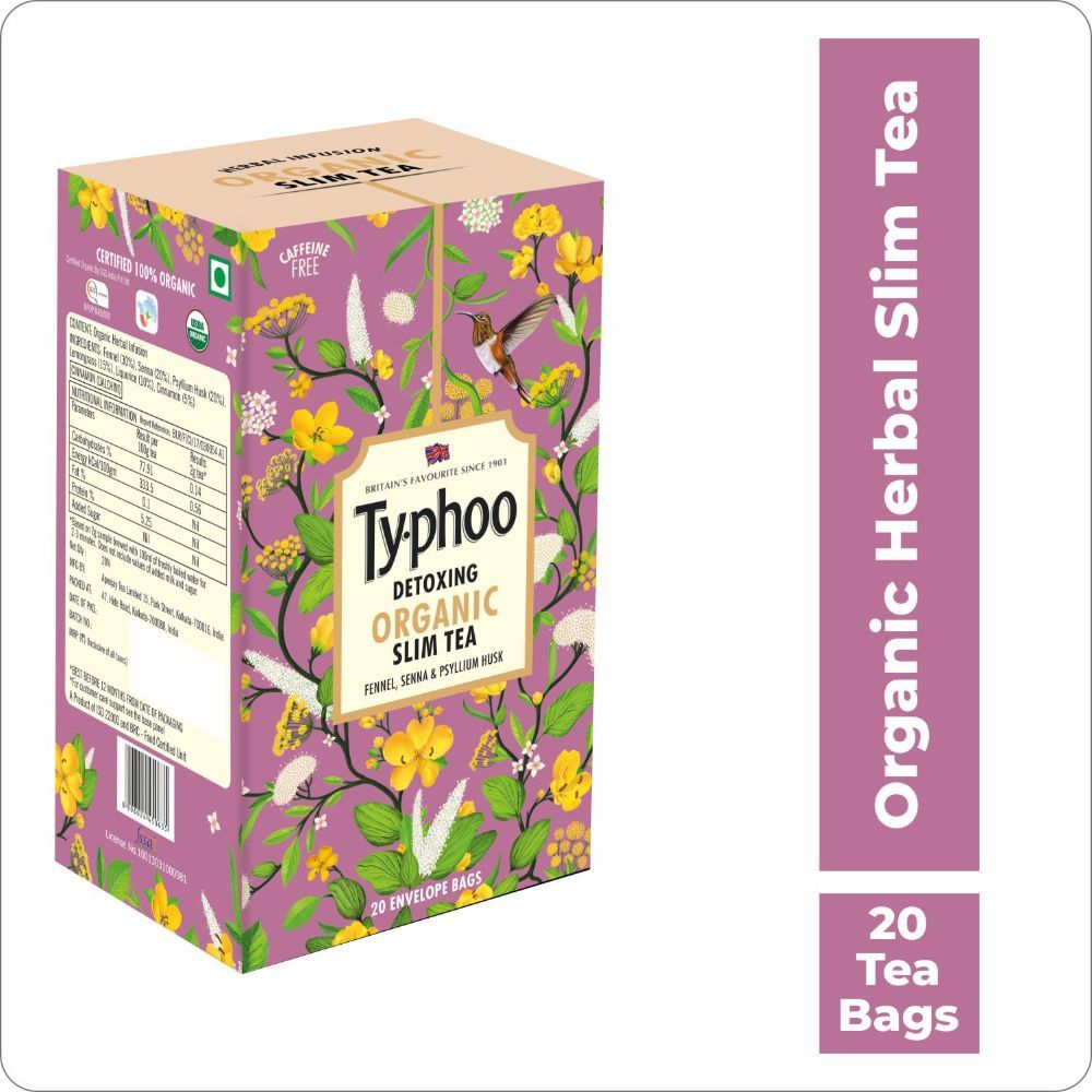 Buy Typhoo Detoxing Organic Slim Tea, 20 bags Online at Best Prices ...