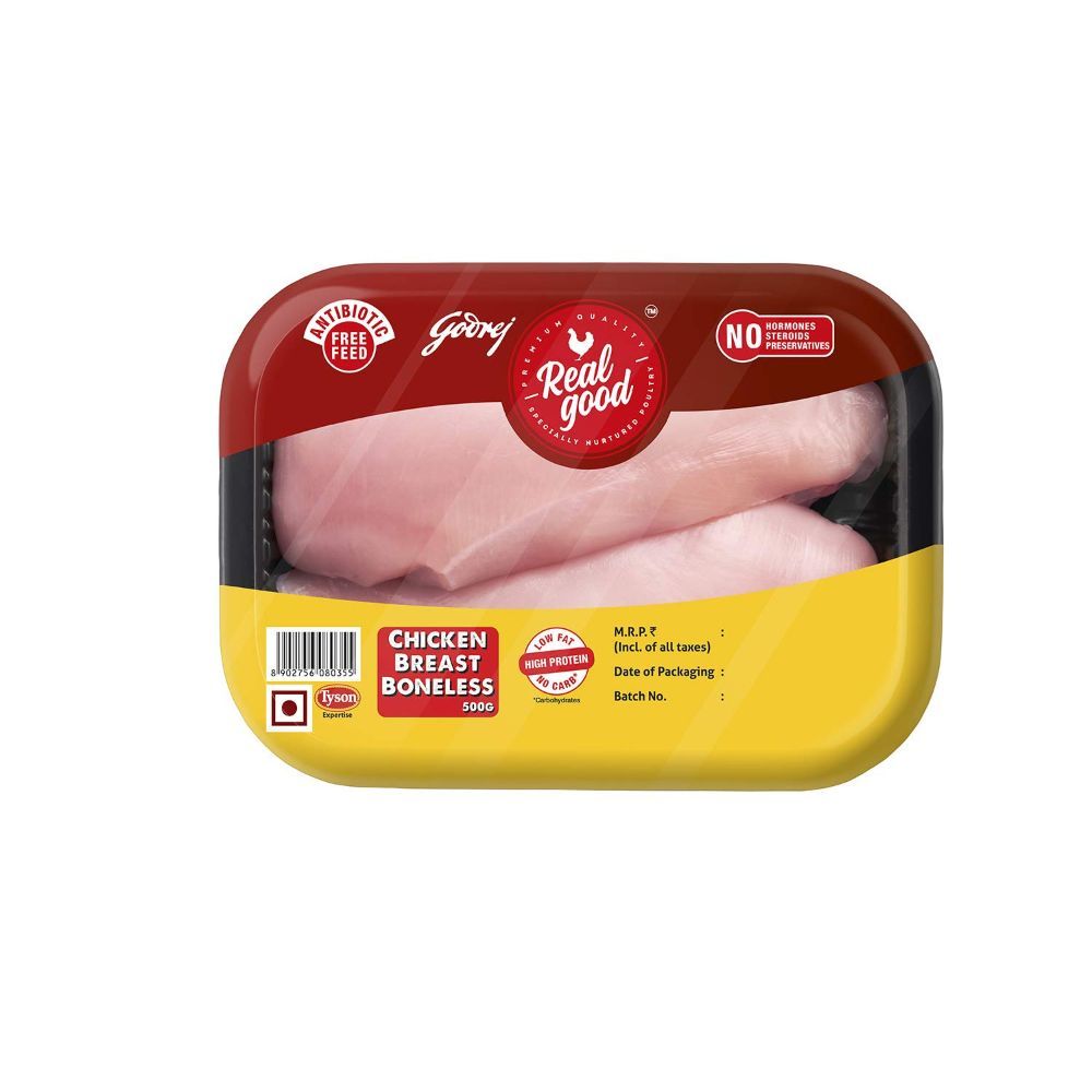 Buy Real Good Boneless Chicken Breast, 500 g Online at Best Prices ...