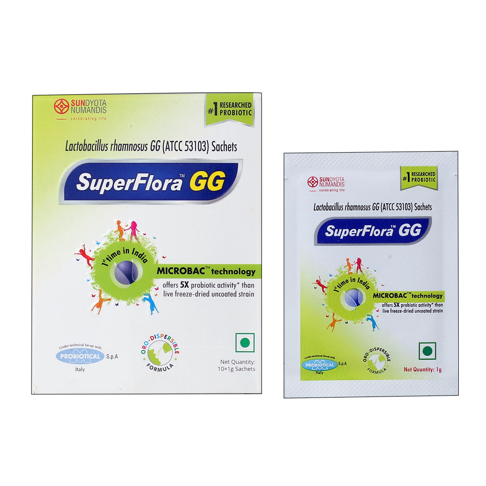 Buy Superflora-GG Sachet 1 g Online at Best Prices | Wellness Forever