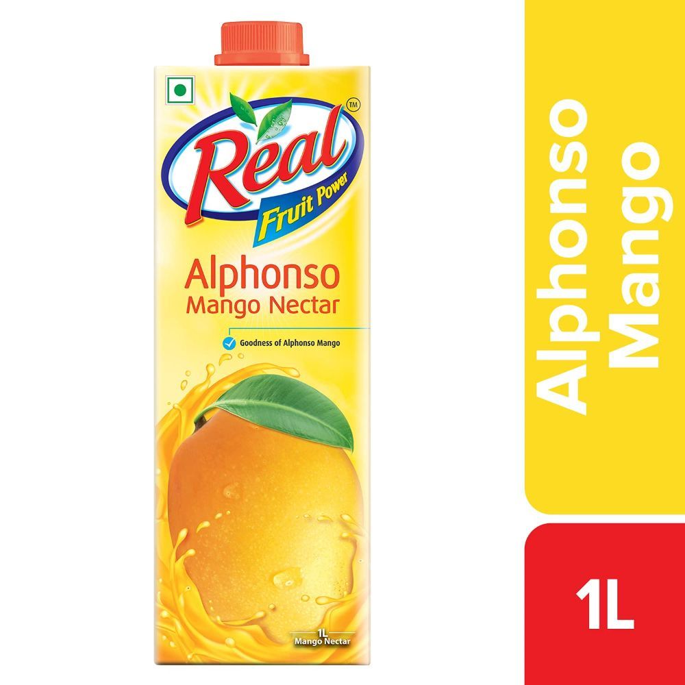 Buy Real Fruit Power Juice, Alphonso Mango, 1 ltr Online at Best Prices ...