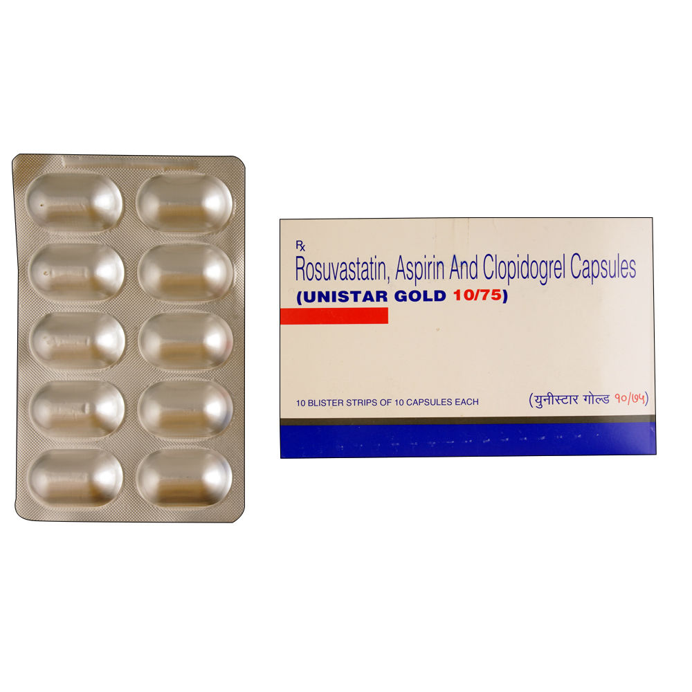 Buy Unistar-Gold 10/75mg 10 Capsules Online at Best Prices | Wellness ...