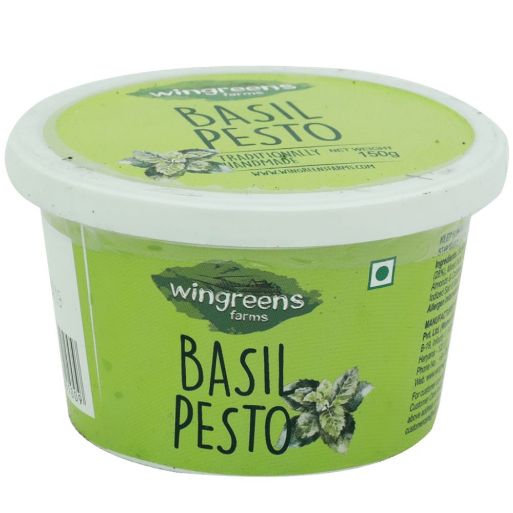 Buy Wingreens Farms Basil Pesto Dip, 150 g Online at Best Price ...