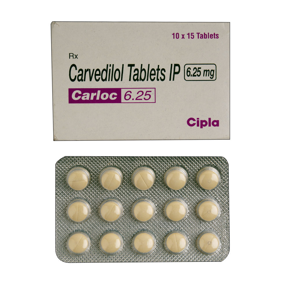 Buy Carloc 6.25mg 15 Tablets Online at Best Prices | Wellness Forever