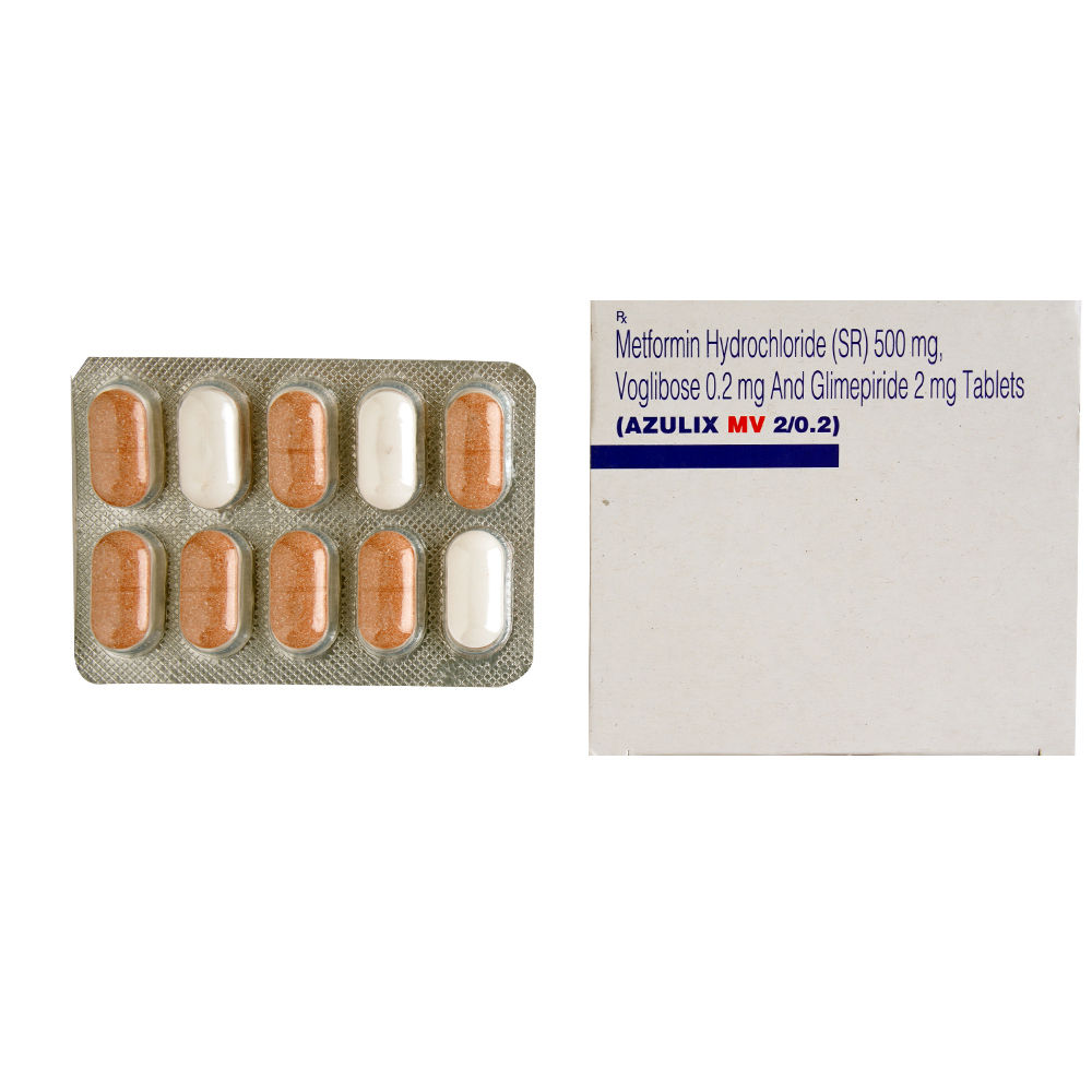 Buy Azulix-MV 2/0.2mg 10 Tablets Online at Best Prices | Wellness Forever