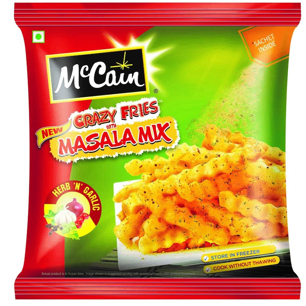 Buy McCain Crazy Fries Masala Mix, Herb n Garlic, 400 g Online at Best ...