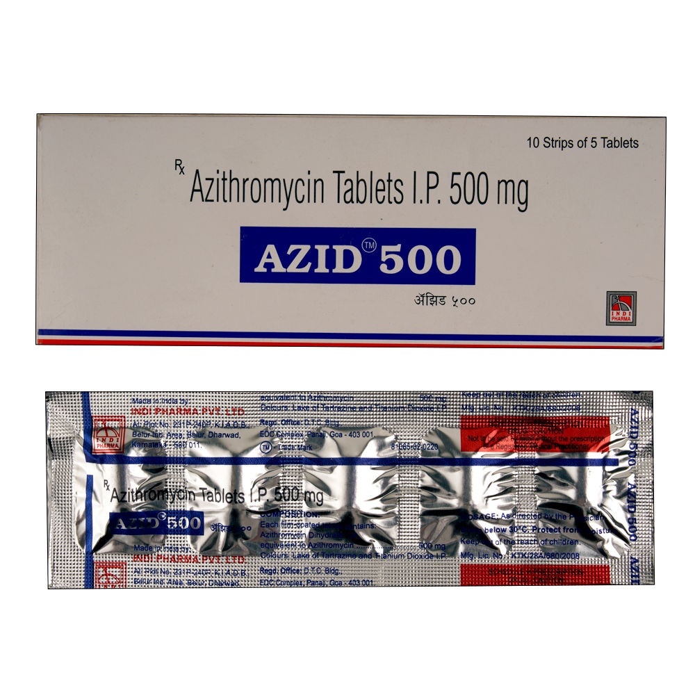 Buy Azid 500mg 5 Tablets Online at Best Prices | Wellness Forever