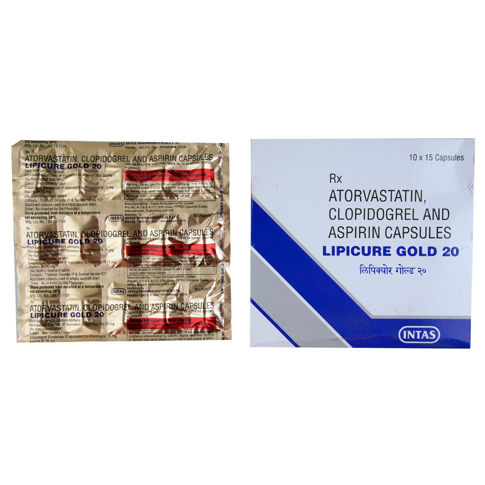 Buy Lipicure Gold 20mg 15 Capsules Online at Best Prices | Wellness Forever