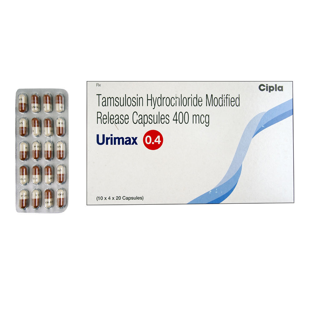 Buy Urimax 0.4mg 20 Capsules Online at Best Prices | Wellness Forever