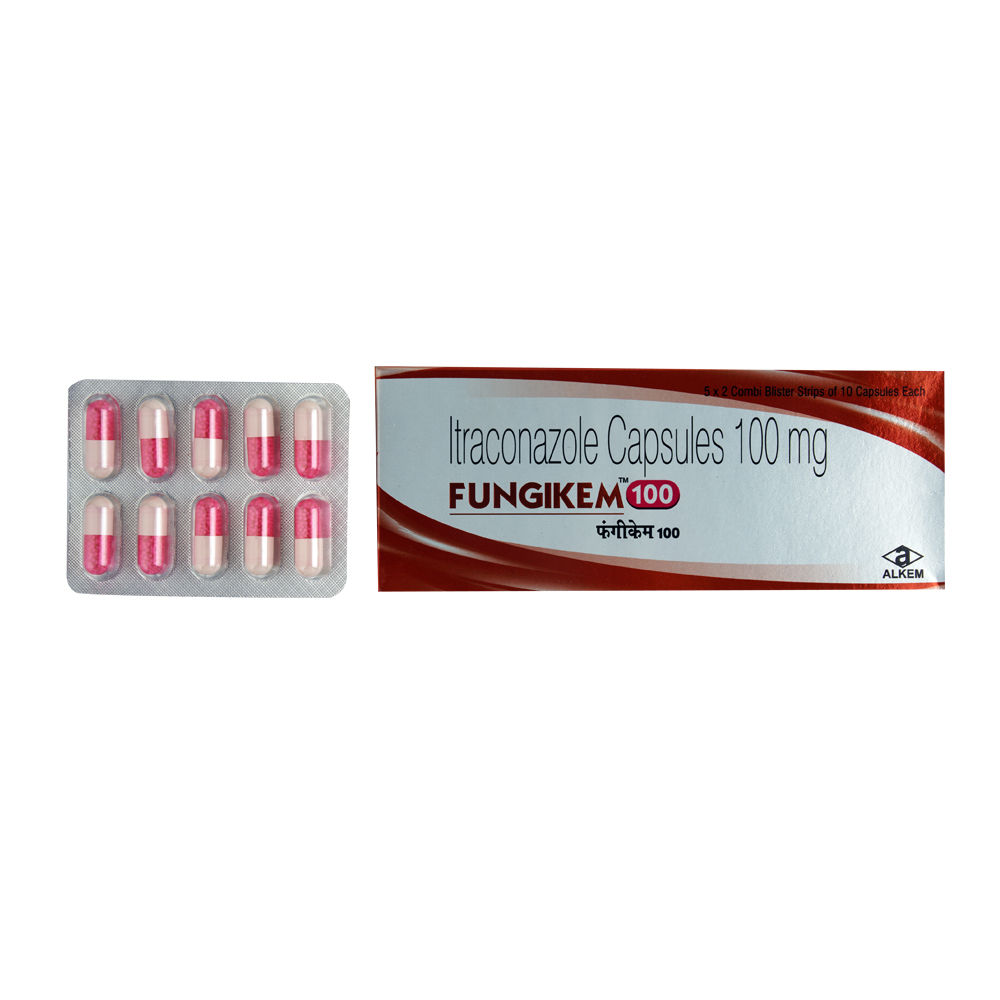 Buy Fungikem 100mg 10 Capsules Online at Best Prices | Wellness Forever