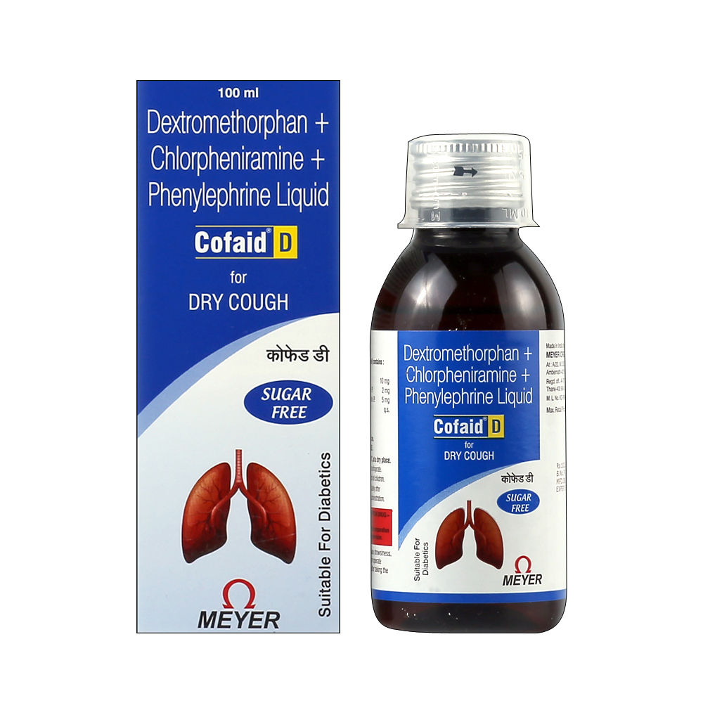 Buy Cofaid D Sugar Free Cough Syrup 100 ml Online at Best Prices ...
