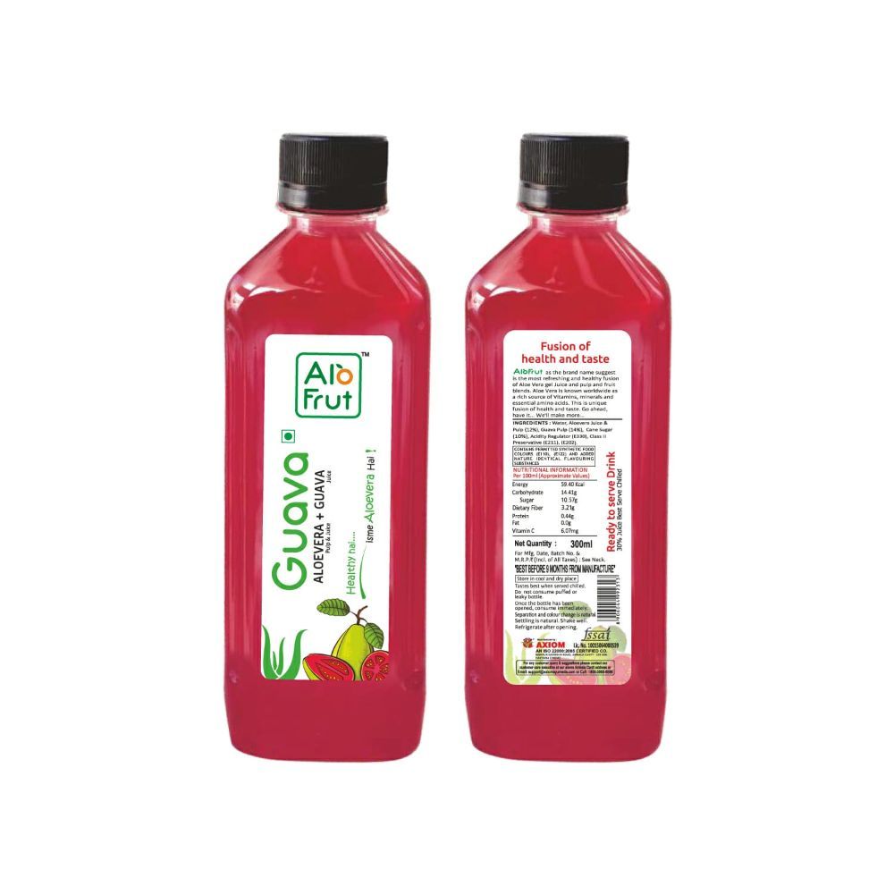 Buy Alo Frut Guava Aloe Vera Juice, 300 ml Online at Best Prices ...