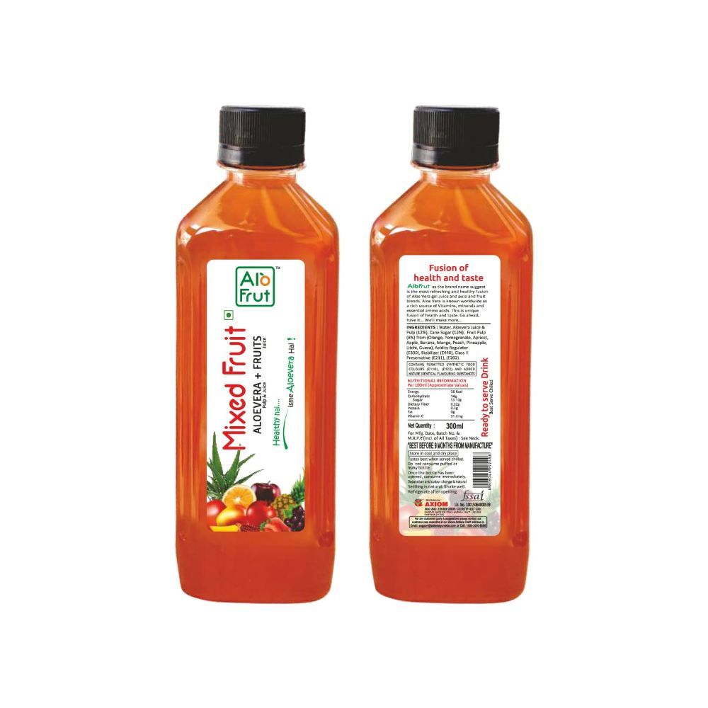 Buy Alo Frut Aloe Vera Juice, Mixed Fruit, 300 ml Online at Best Prices ...