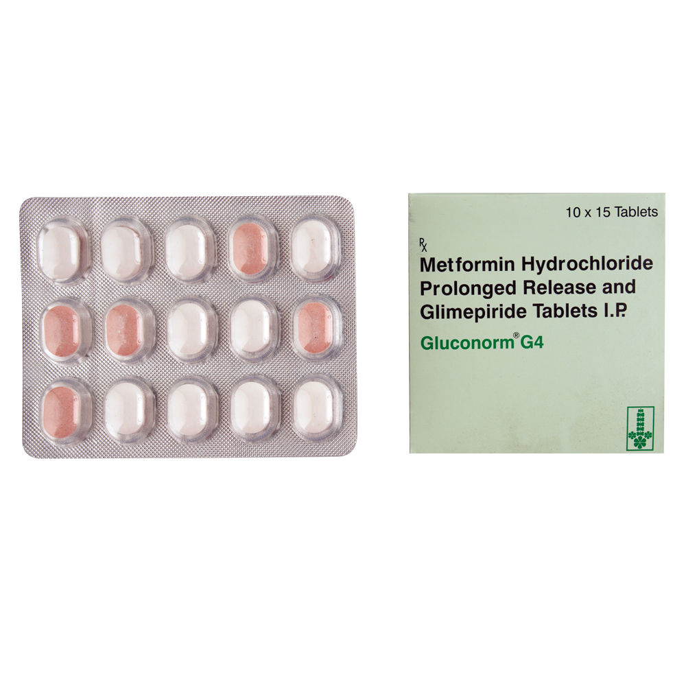 Buy Gluconorm-G 4mg 15 Tablets Online at Best Prices | Wellness Forever